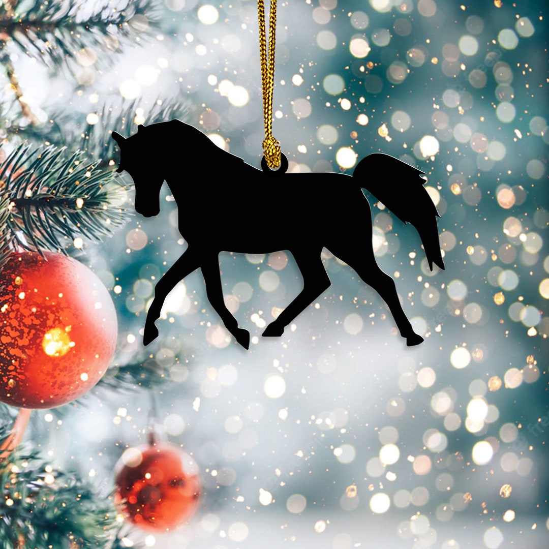 Horse Christmas Ornament, Christmas Tree Decoration, Horse Metal ...