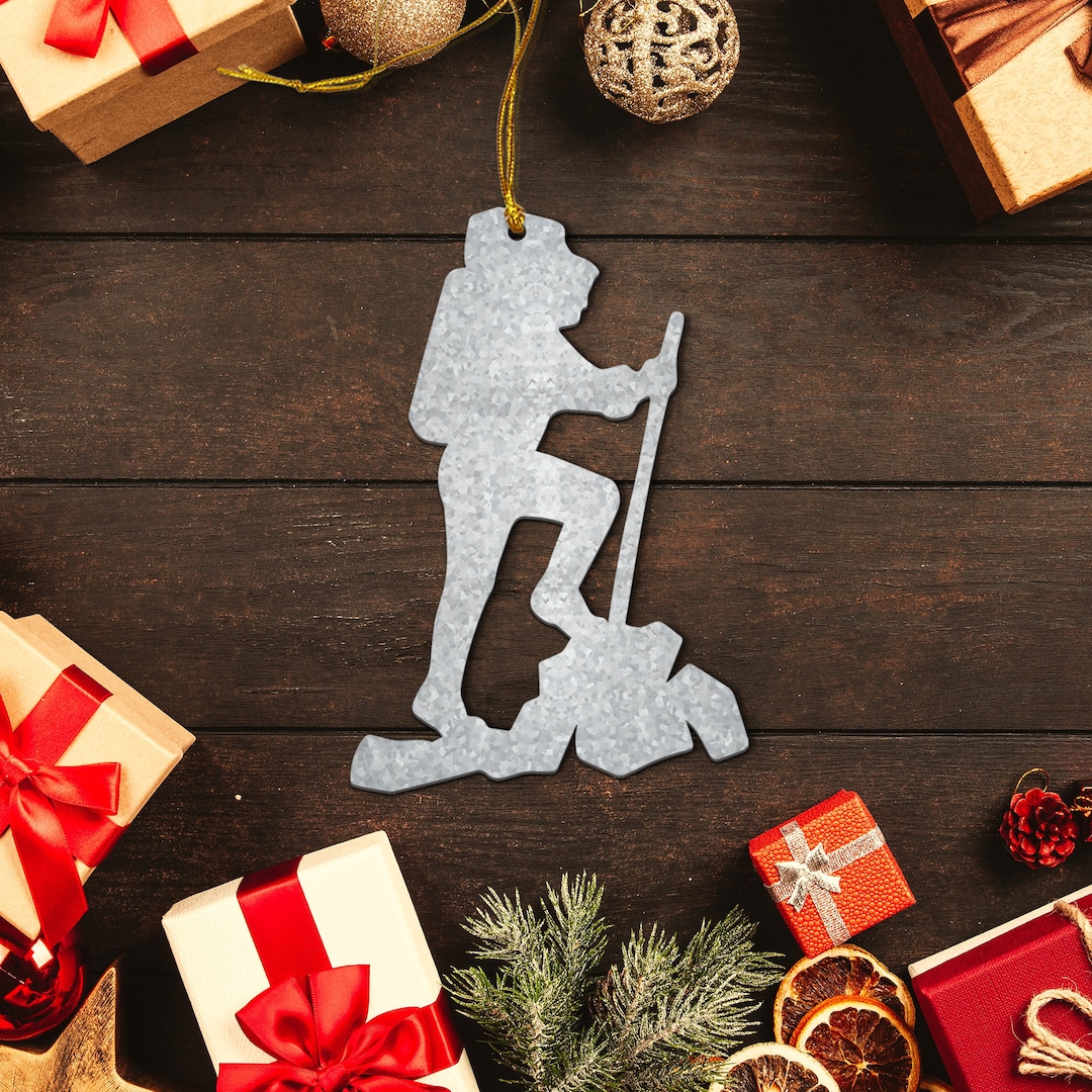 Man Trekking Hiking Ornament, Man Walking Ornaments, Hobby Gift ...