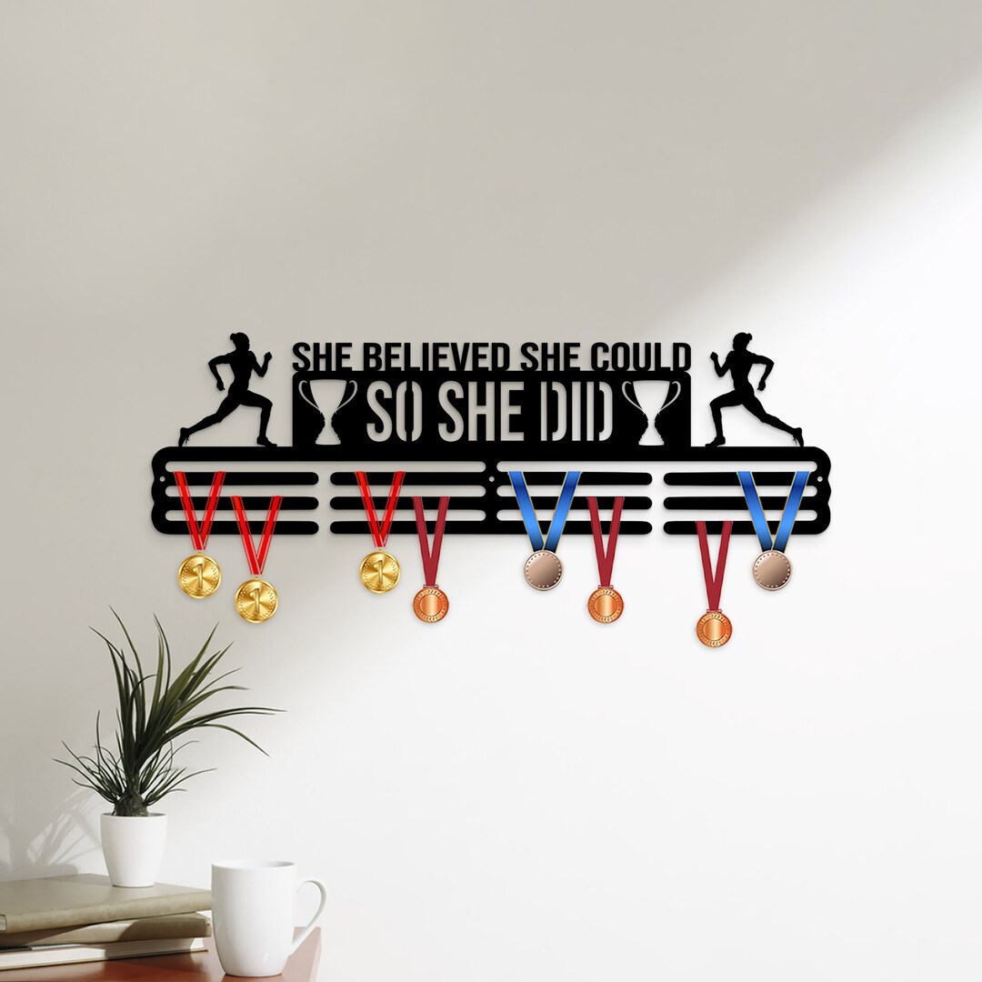 Custom Running Medal Holder, Medal Hanger, Medal Display, Running Gifts ...
