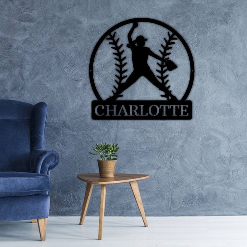 Personalized Softball Pitcher Metal Wall Art With Led Lights - Etsy