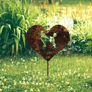 Poodle Garden Sign Rusty, Poodle Garden Stake, Rusted Metal Yard Art ...