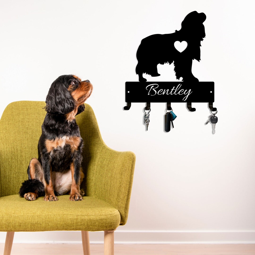 Cavalier King Charles Spaniel Key Holder Custom, Metal Key Holder for ...