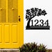 Metal House Number Tree of Life Personalized Sign, Address Number Sign ...