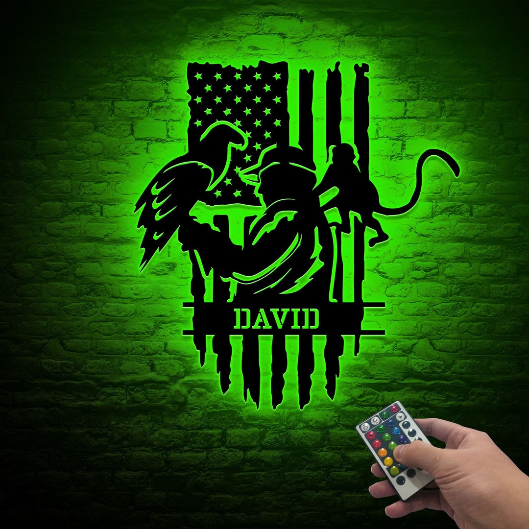 US Zoo Keeper Metal Sign Led Light, Zoo Keeper Gifts Zookeeper Gifts ...