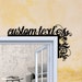 Custom Text Door Corner Sign Floral, Metal Door Corner Decor ...