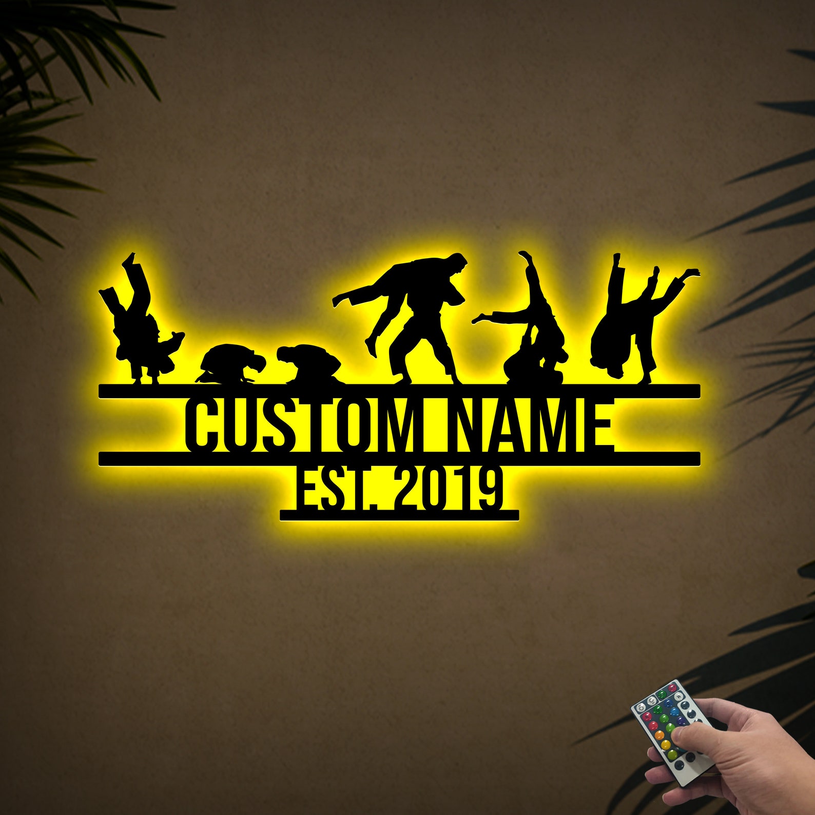 Custom Brazilian Jiu Jitsu Metal Sign With LED Light, Dojo Decor - Etsy