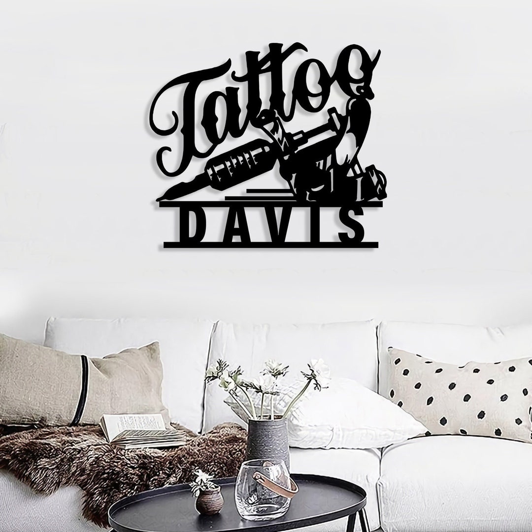 Personalized Tattoo Studio Metal Sign, Custom Tattooist Wall Art - Etsy