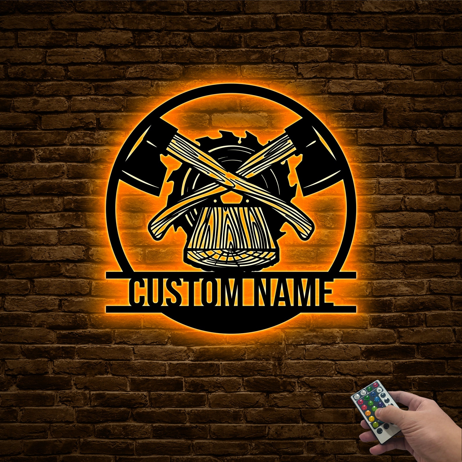 Custom Carpenter Metal Wall Art With Led Light, Carpenter Gifts ...