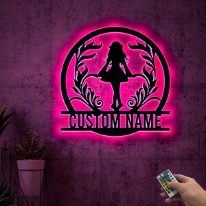 Personalized Irish Dancer Metal Wall Art With Led Lights, Irish Girl ...