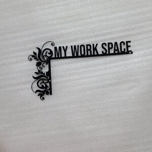 Custom Text Door Corner Sign Floral, Metal Door Corner Decor ...