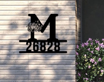 Monogram House Signs | Etsy