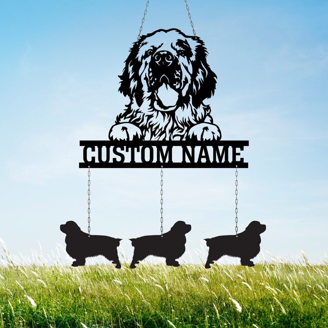Clumber Spaniel Metal Wind Chime, Clumber Spaniel Gift, Outdoor Garden ...