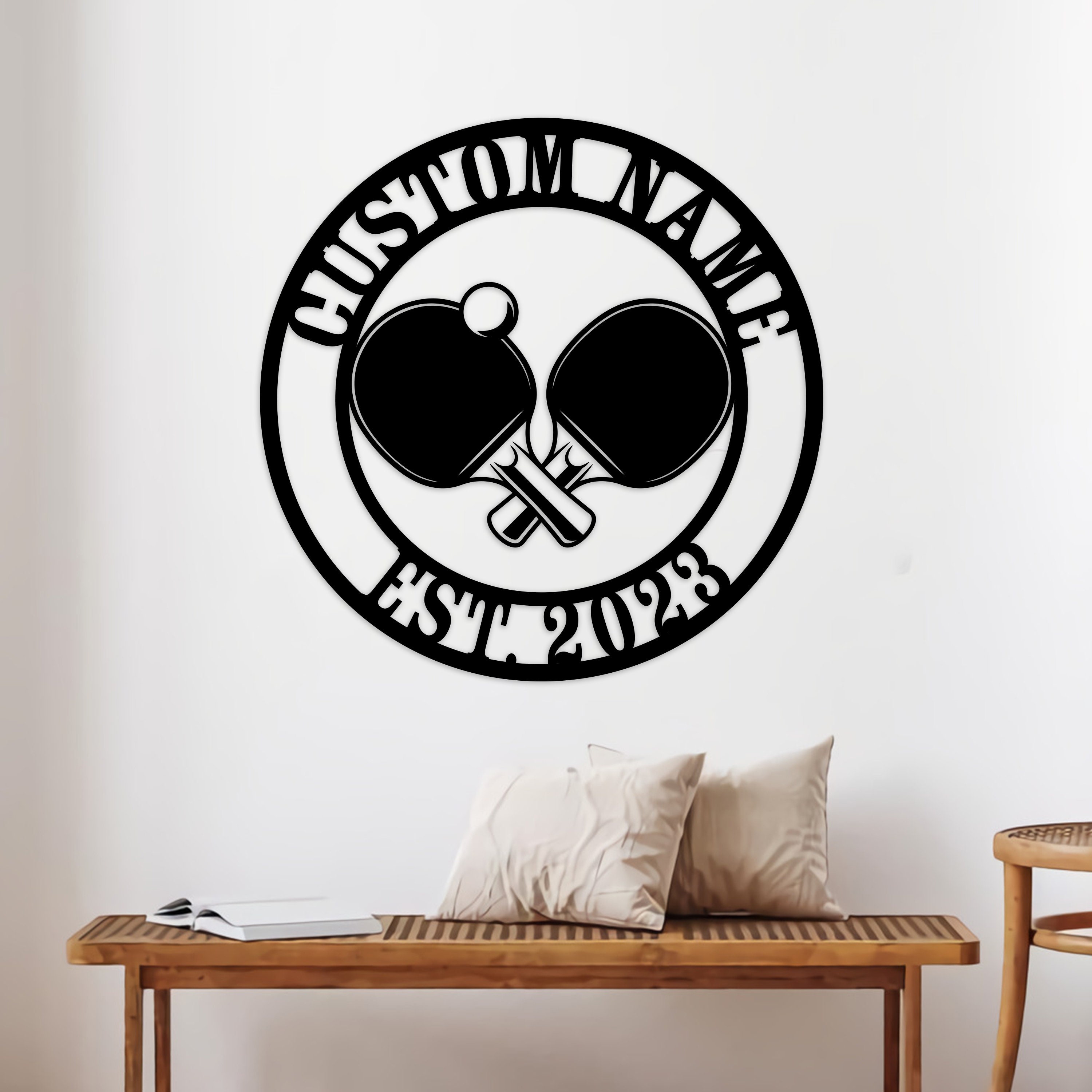 Custom Metal Ping Pong Sign With LED, Game Room Decor - Etsy