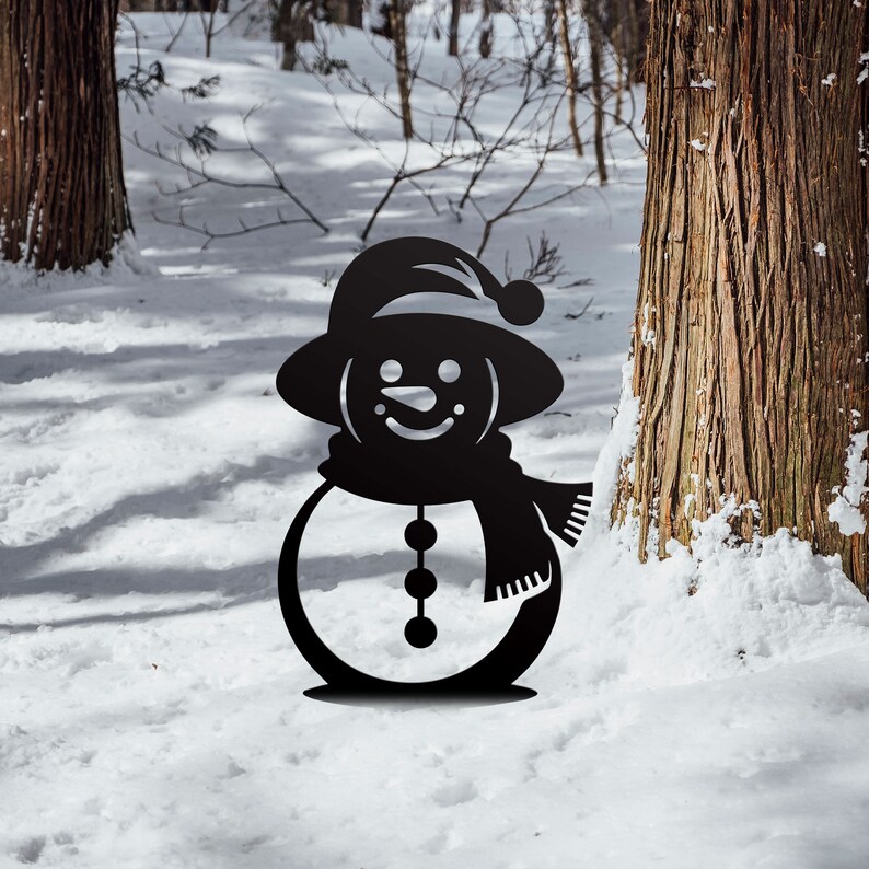 Christmas Snowman Stake Outdoor Decor, Christmas Outdoor Decoration ...