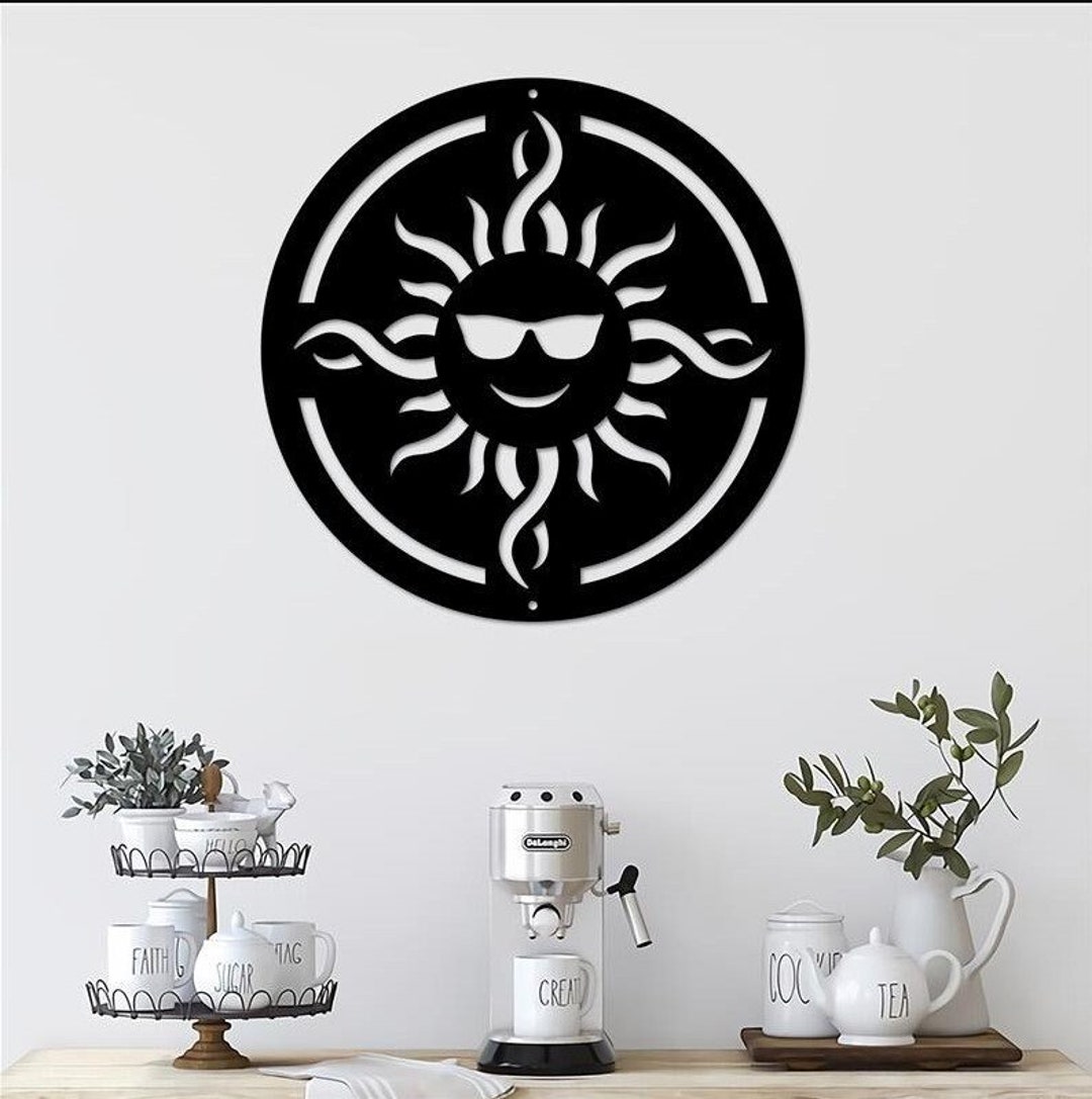 Sun Metal Wall Art Decor Patio Porch Decor Outdoor Decoration Home ...