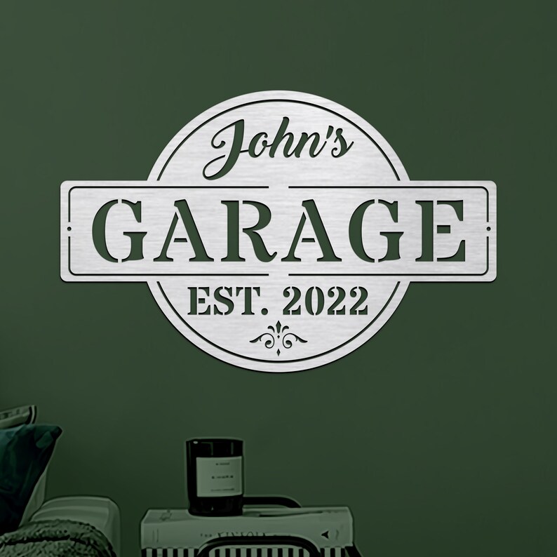 Personalized Garage Sign With Lights Garage Wall Decor - Etsy