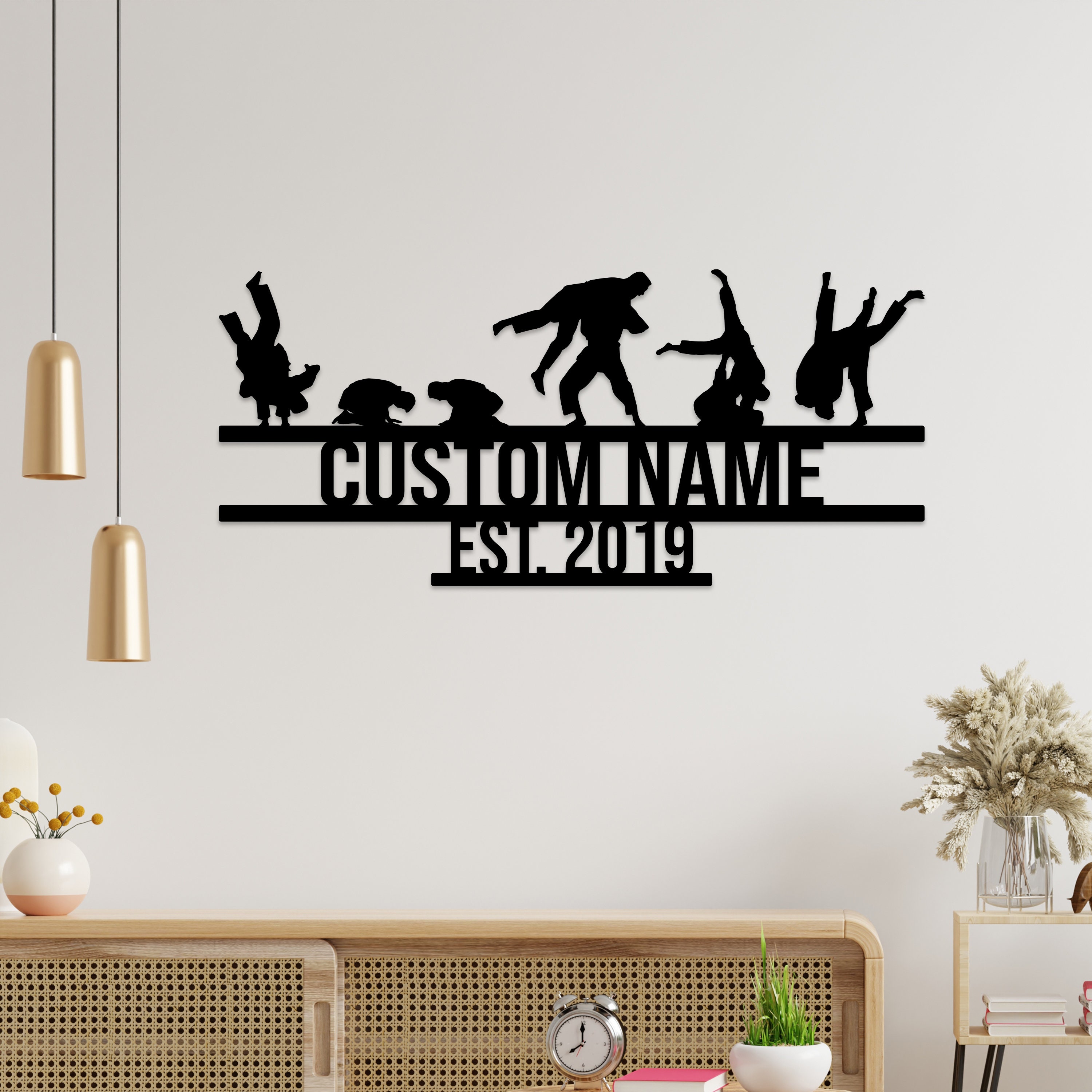 Custom Brazilian Jiu Jitsu Metal Sign With LED Light, Dojo Decor - Etsy