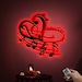 Custom Music Notes and Heart Metal Wall Art Led Light, Personalized ...