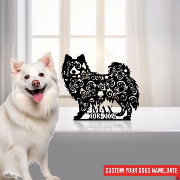 American Eskimo Dog Statue - Etsy