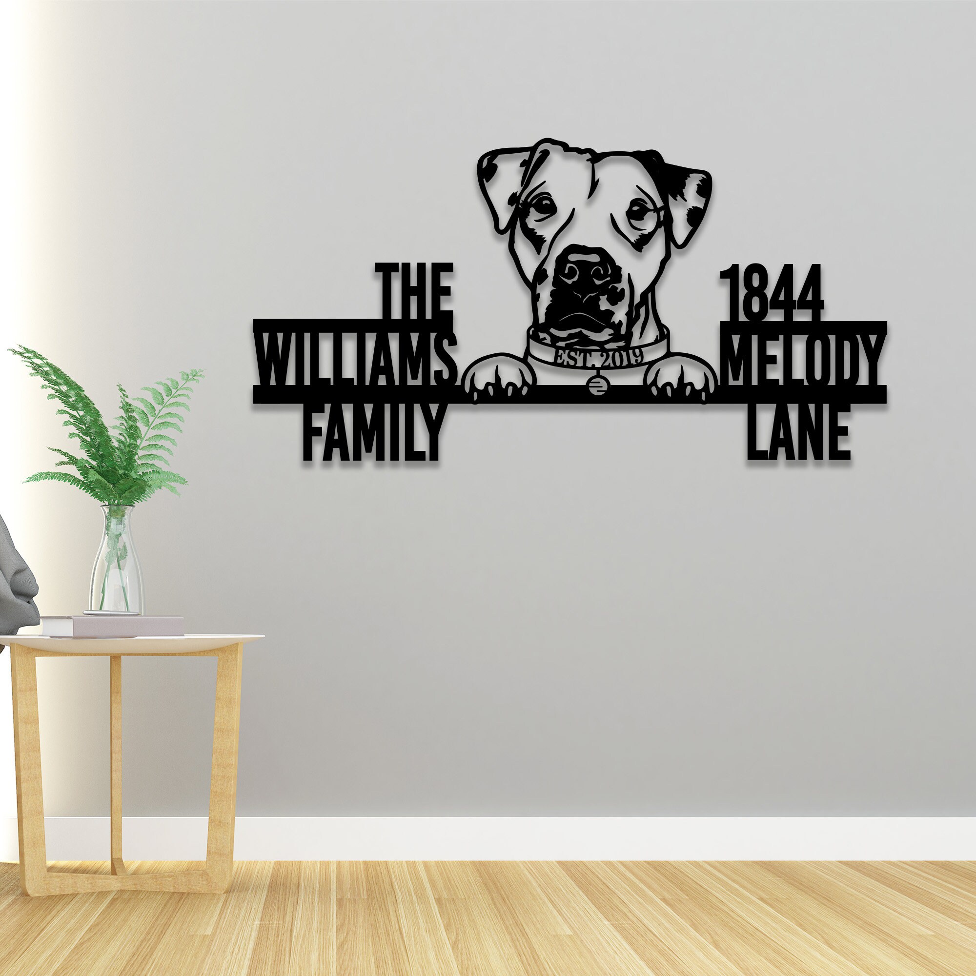 Custom Bull Arab Metal Sign With Led Light Dog Welcome Sign - Etsy