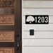 Custom Tree and Number Metal Sign, Tree House Number Sign, Address ...