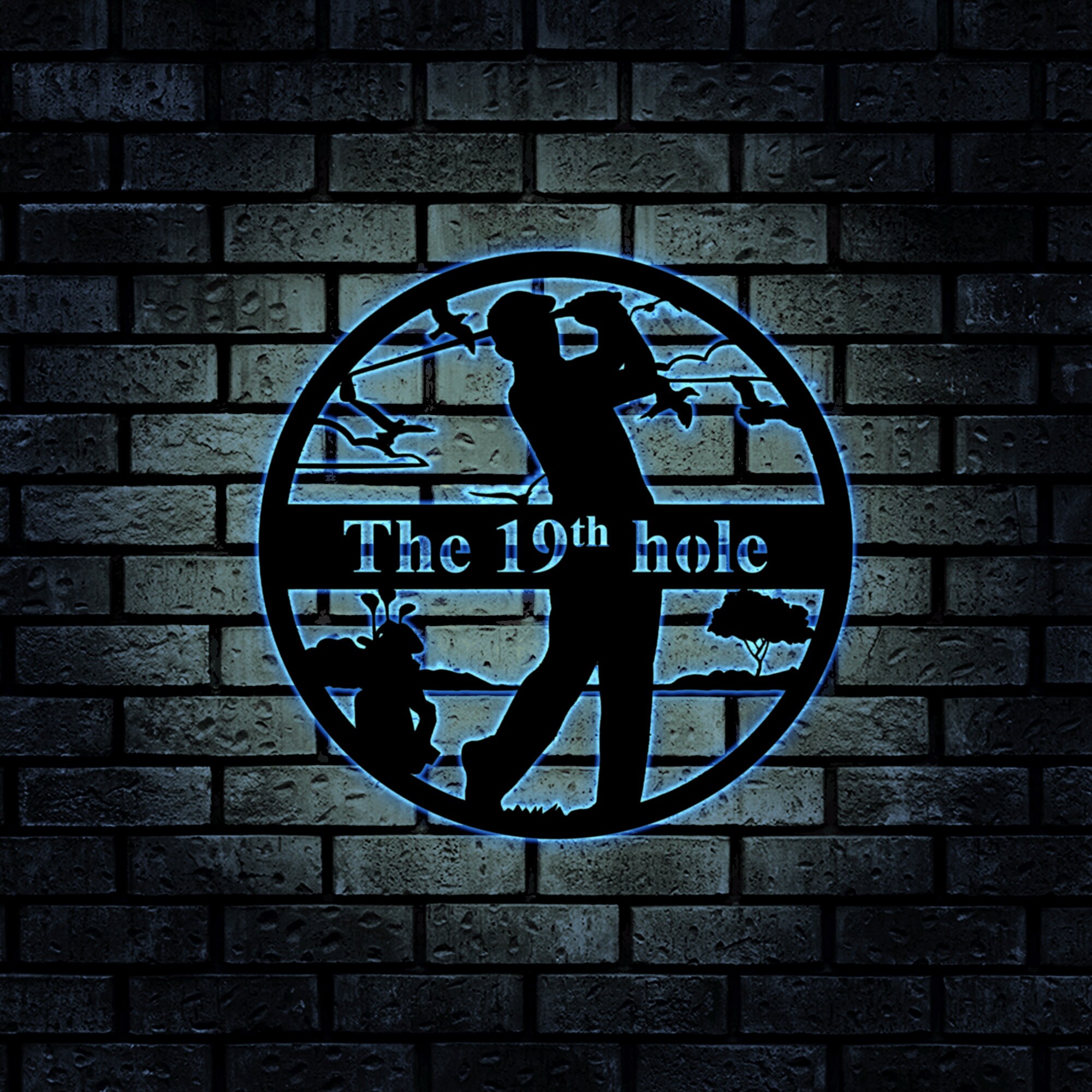 19th Hole Metal Sign With Led Lights Golf Gifts for Men - Etsy