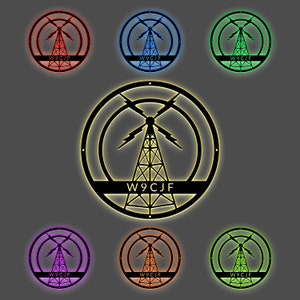 Personalized Ham Radio, Ham Radio LED Sign, Amateur Radio Gifts, Custom ...