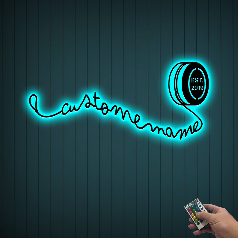 Custom Metal Yo-yo Sign With Led Light Yo-yoing Gift Yo-yo - Etsy