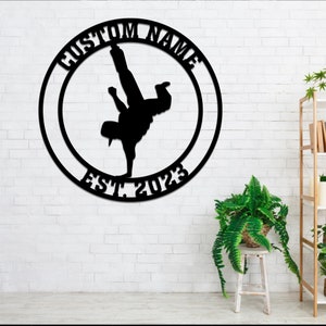 Custom Metal Break Dancing Sign With Led Light, Break Dancer Gift ...