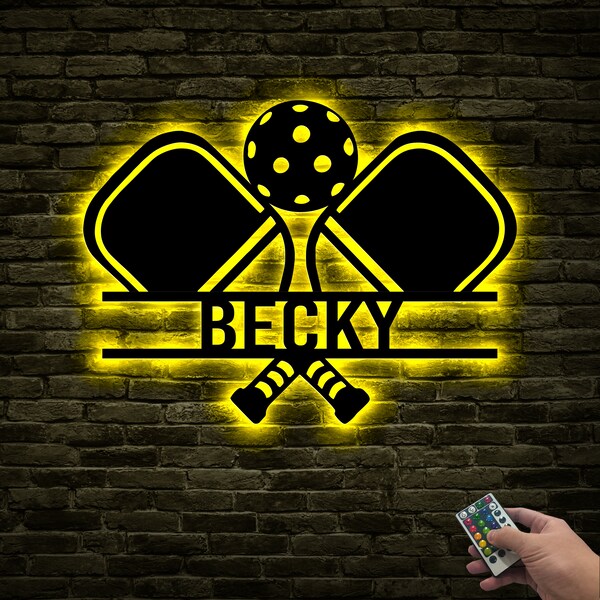 Pickleball Led Sign - Etsy