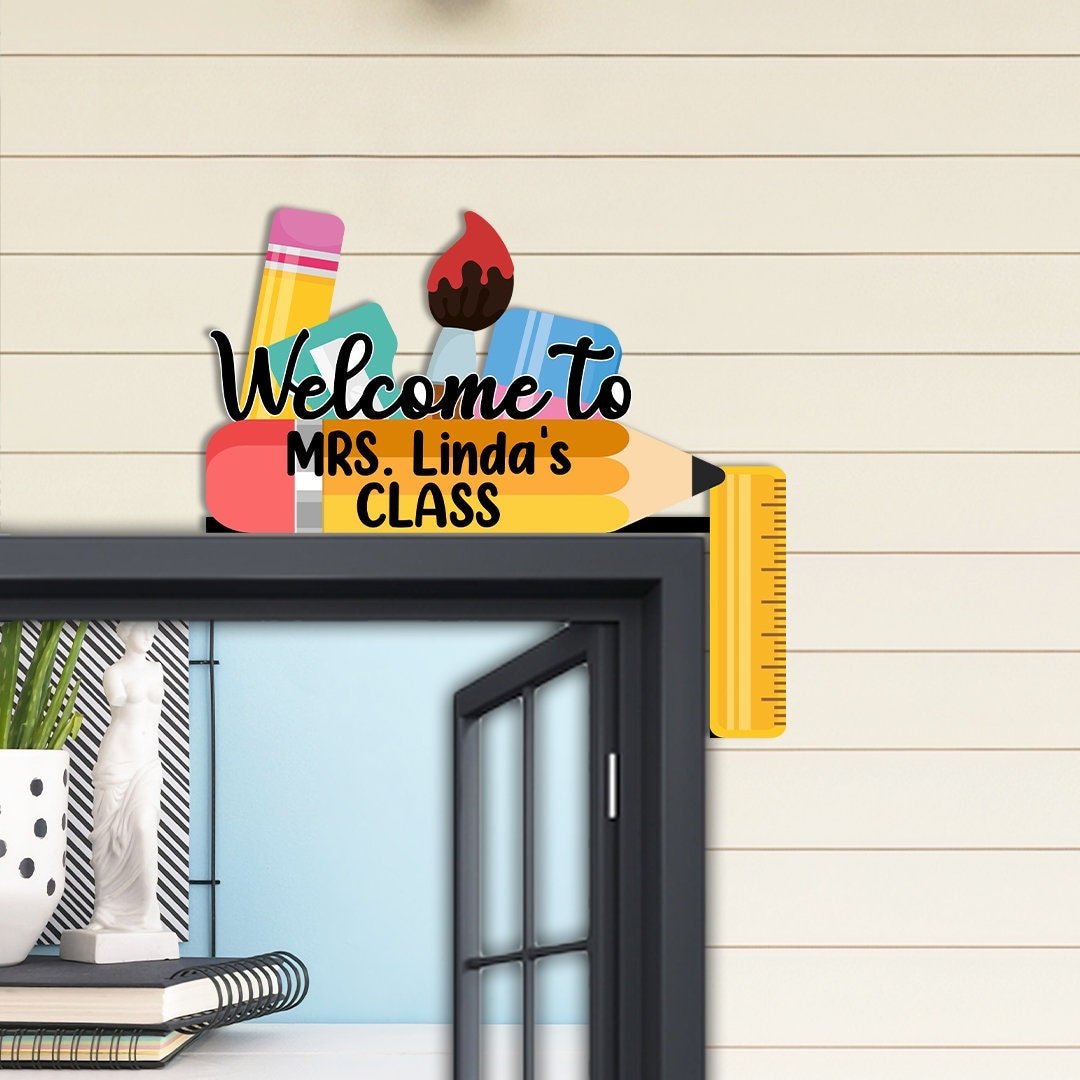 Custom Class Door Corner Sign, Wood Sign Door Hanging, Back to School ...