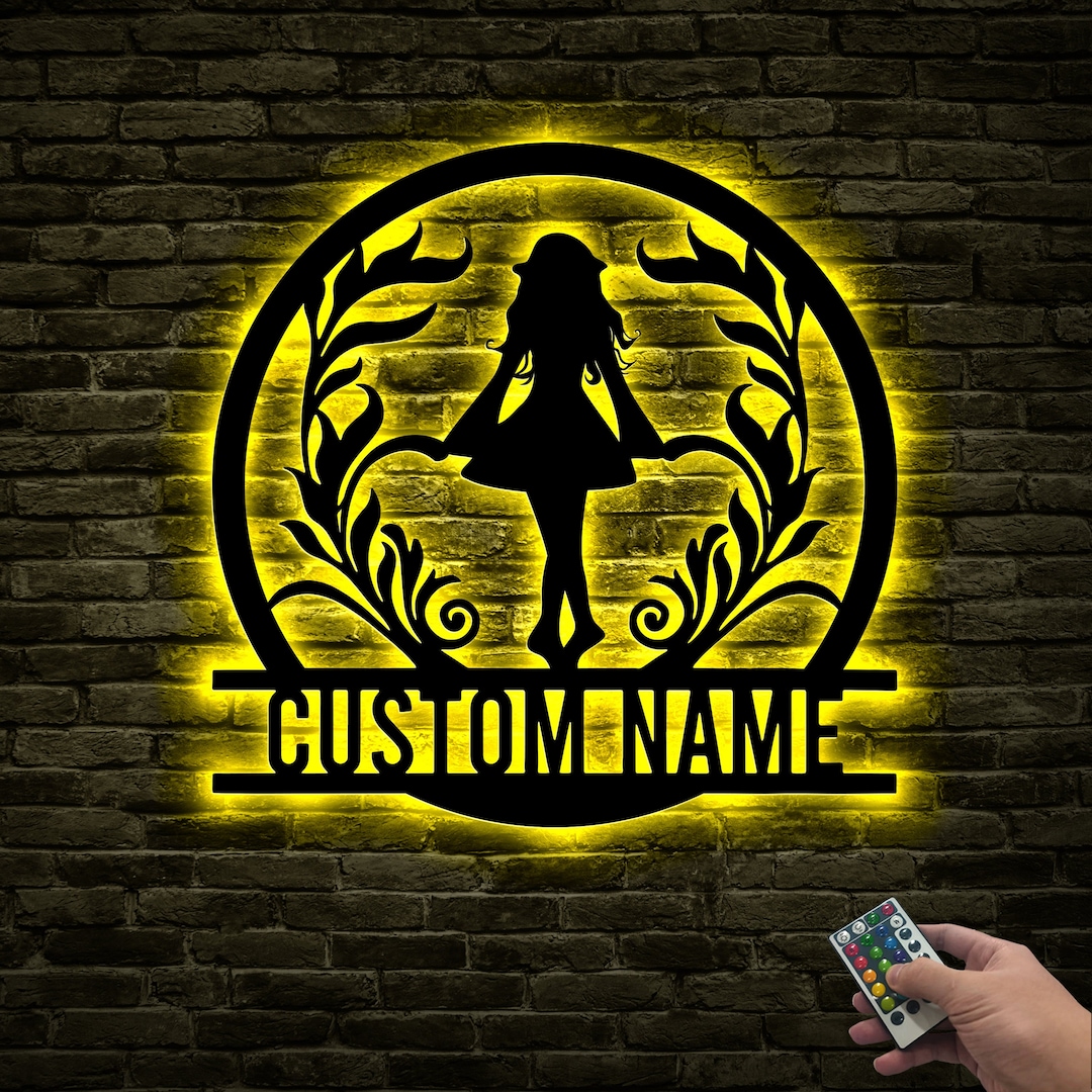 Personalized Irish Dancer Metal Wall Art With Led Lights, Irish Girl ...