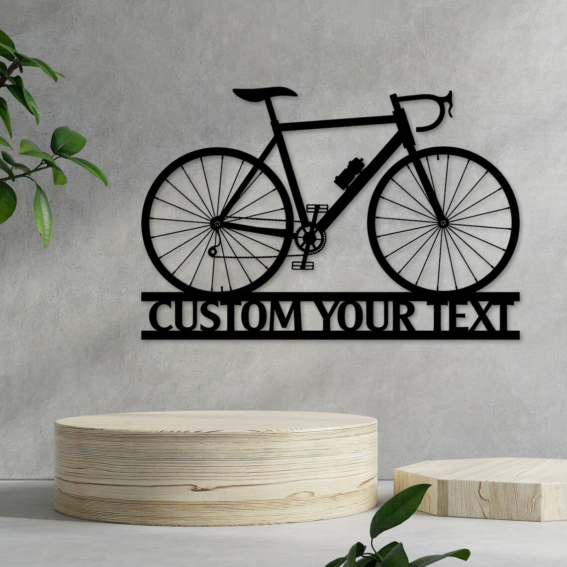 Personalized Road Bike Metal Wall Art With Lights Custom - Etsy