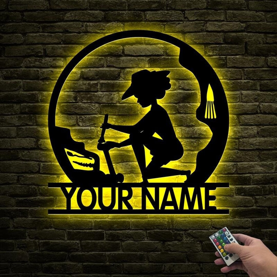 Personalized Archaeology Rock Metal Wall Art With Lights, Archaeology ...