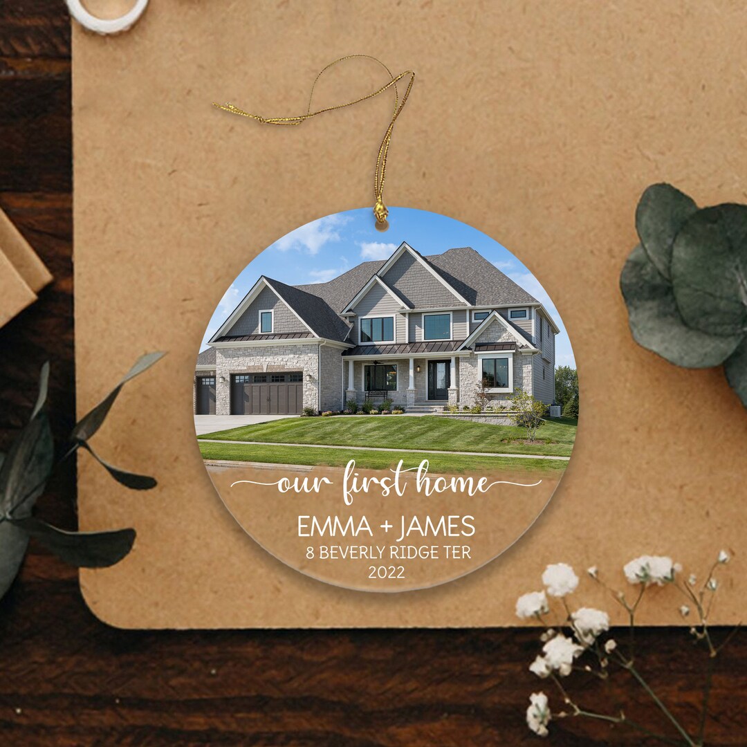 Personalized First Home Christmas Ornament Gift, New House Gift ...