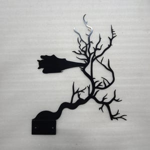 Metal Hanging Bat on Branch, Halloween Bat Outdoor Sign, Halloween ...