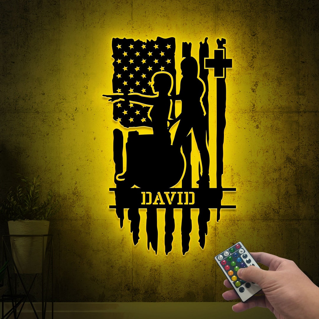 US Occupational Therapist Metal Sign Led Light, Occupational Therapy ...