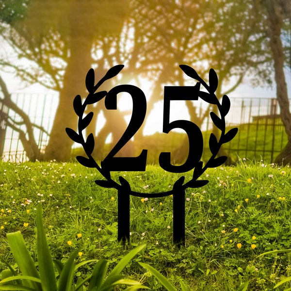 House Number Yard Sign - Etsy