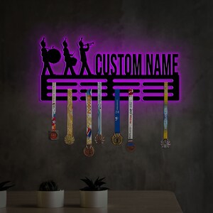 Custom Marching Medal Hanger Led Light, Marching Band Medal Holder ...