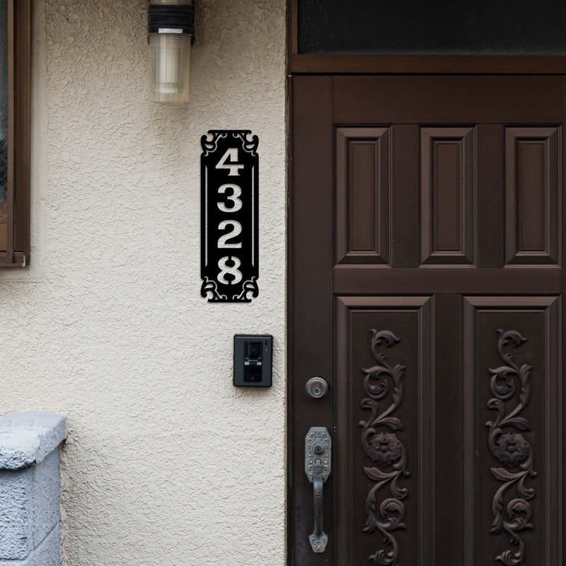 Vertical Address Plaque - Etsy