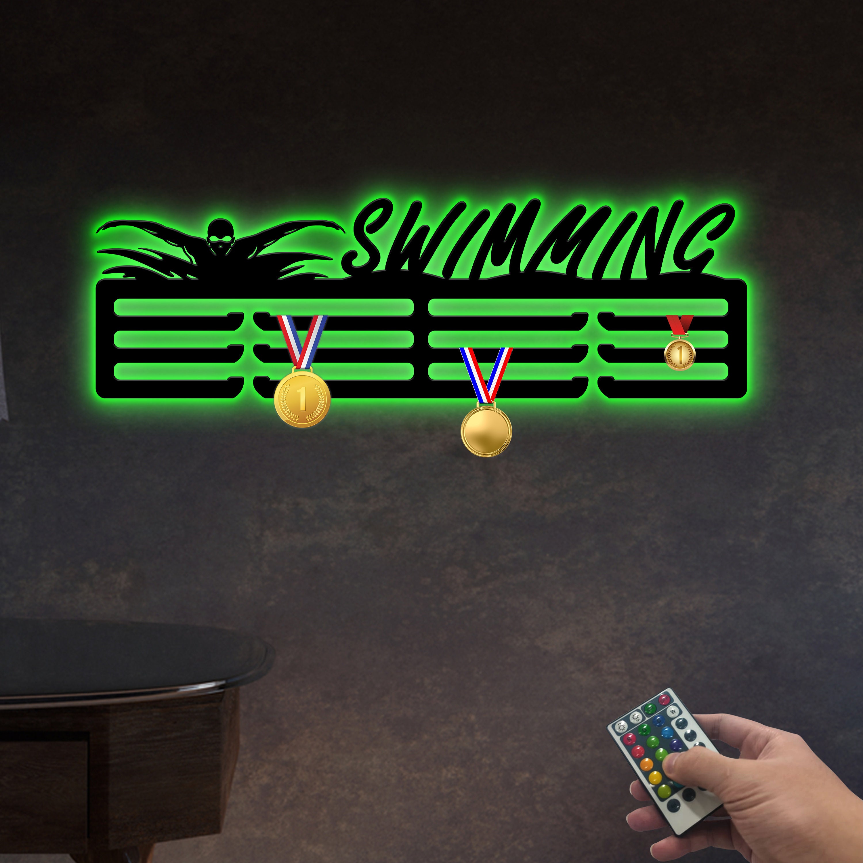 Award Rack Medal Display With Led Lights Rack Celebrate - Etsy