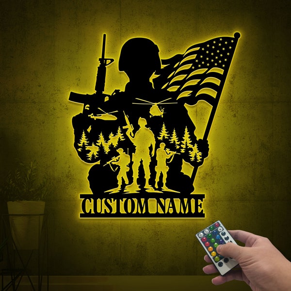 Military Metal Art - Etsy