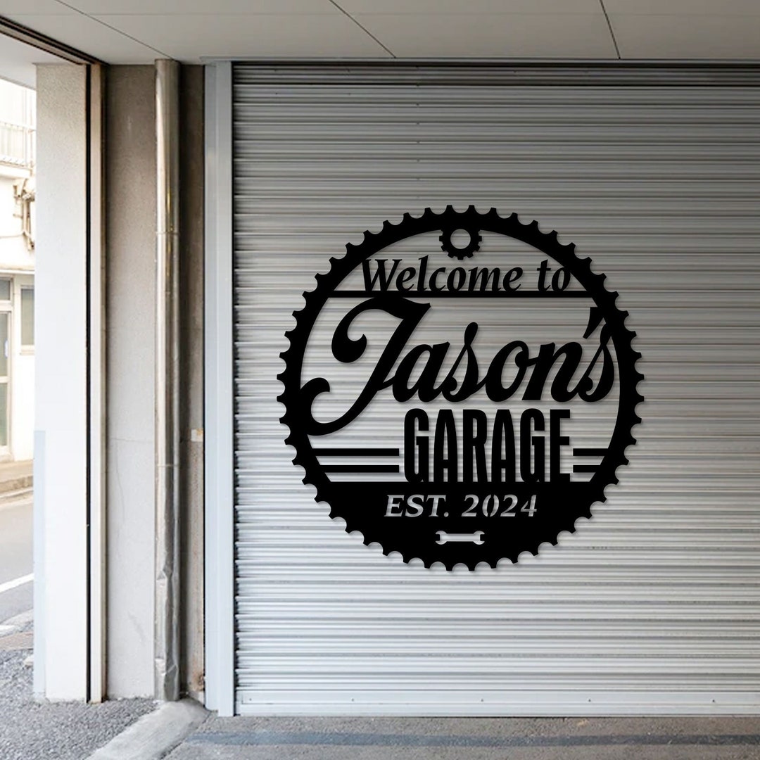 Custom Welcome to Garage Sign Led Light, Father's Day Gift, Garage Dad ...