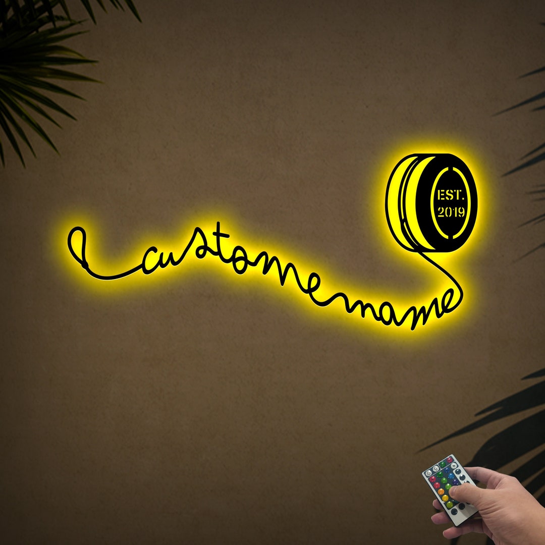 Custom Metal Yo-yo Sign With Led Light, Yo-yoing Gift, Yo-yo Metal Wall ...