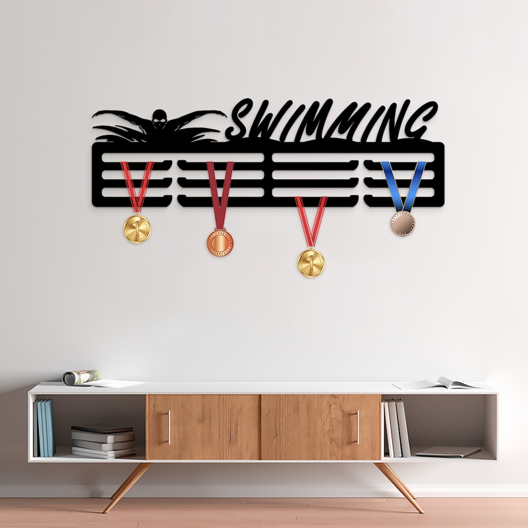 Swim Medal Display, Swim Medal Holder, Medal Display Holder, Medal ...