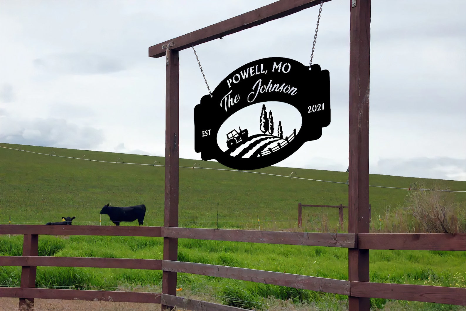 Personalized Farm Metal Sign Farmhouse Art Outdoor Sign - Etsy