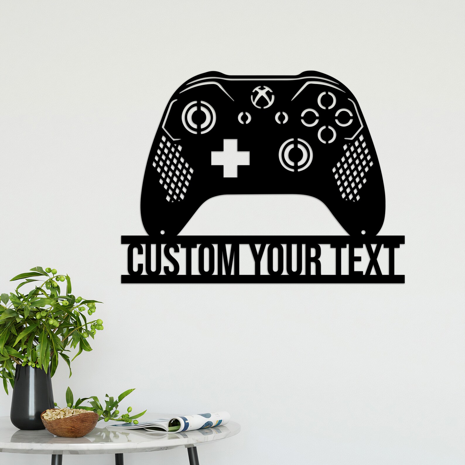 Personalized Game Controller Metal Wall Art With Lights Gamer - Etsy