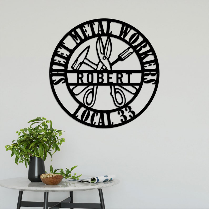 Personalized Sheet Metal Worker LED Sign, Custom Metal Wall Art - Etsy