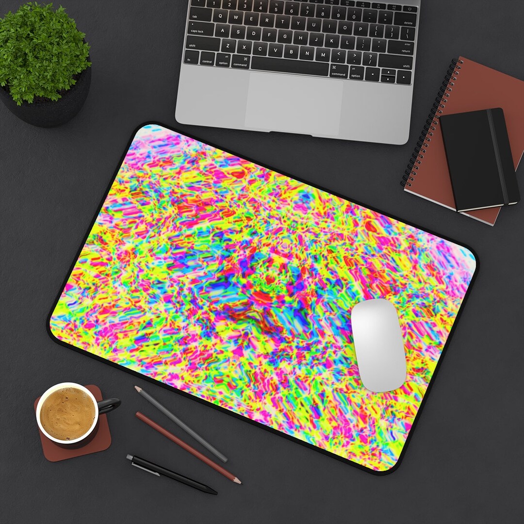 Trippy Rainbow Abstract Gaming Mousepad Desk Mat - Etsy