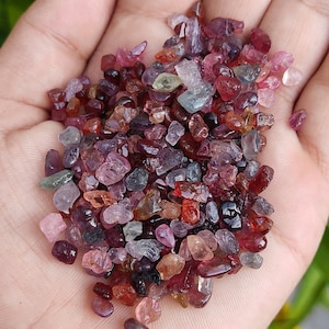 Natural Multi Spinel ~ Multi Spinel Rough ~multi Spinel Burma ~ Multi ...